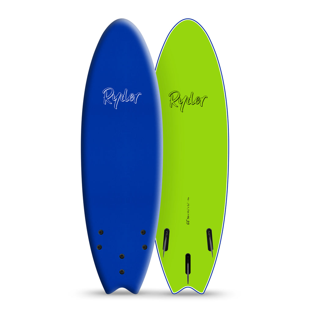 Ryder Fish Series | 6ft6in Soft Surfboard - Navy Blue – Ryder Surfboards