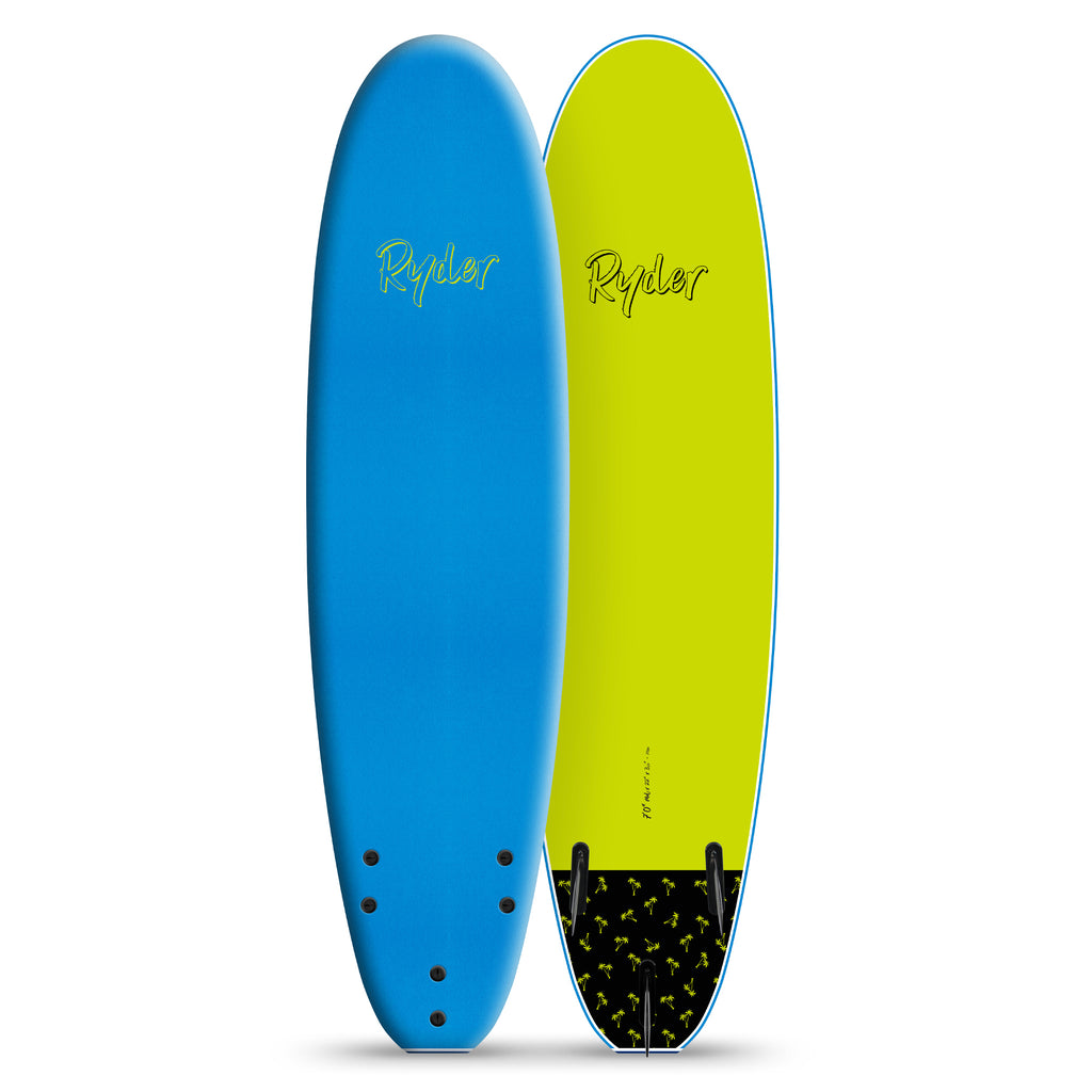 Ryder Mal Series | 7ft Soft Surfboard - Dazzling Blue – Ryder Surfboards